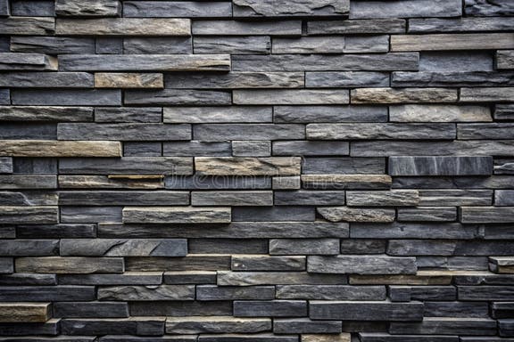 Black Slate Wall Texture Pattern for Background Design Stock Illustration - Illustration of ...