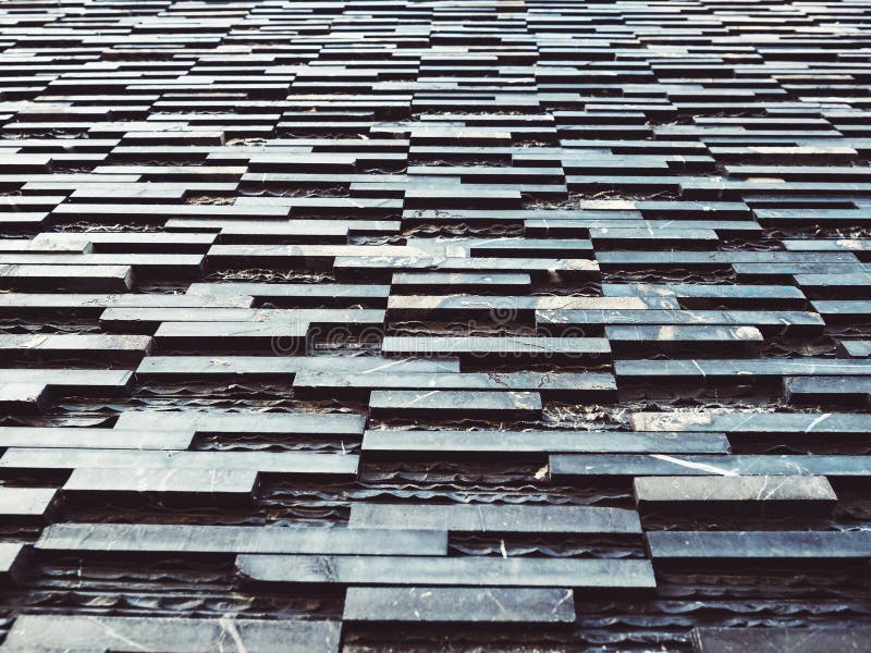 Black Slate Wall Tile Background Architecture Detail Stock Image ...
