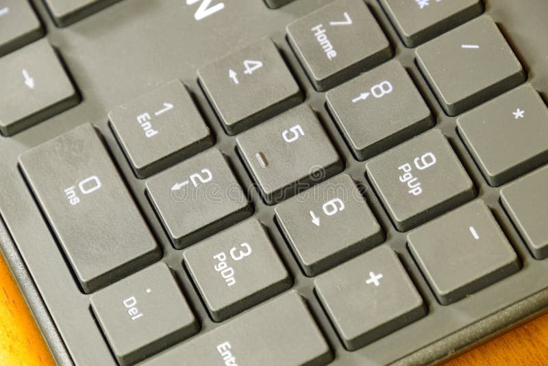 Black Slim Keyboard Computer. a Peripheral Input Device Stock Photo ...