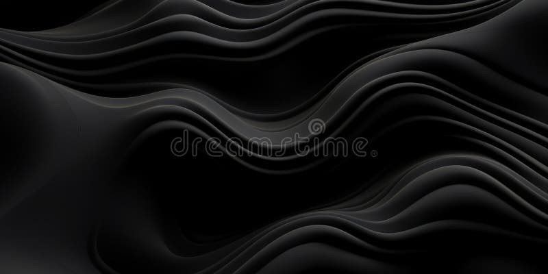 Black Slime Creative Abstract Wavy Texture. Stock Illustration ...