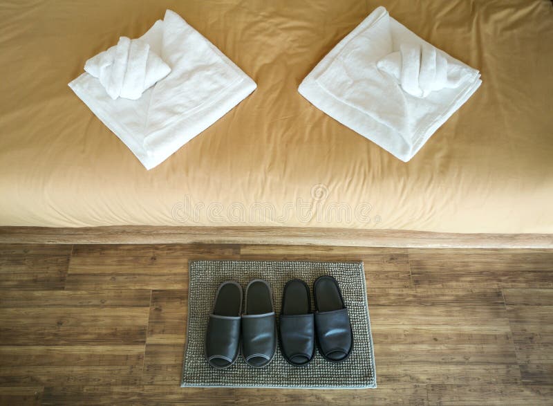 Black Slippers for Wearing in the Room Stock Image - Image of office ...