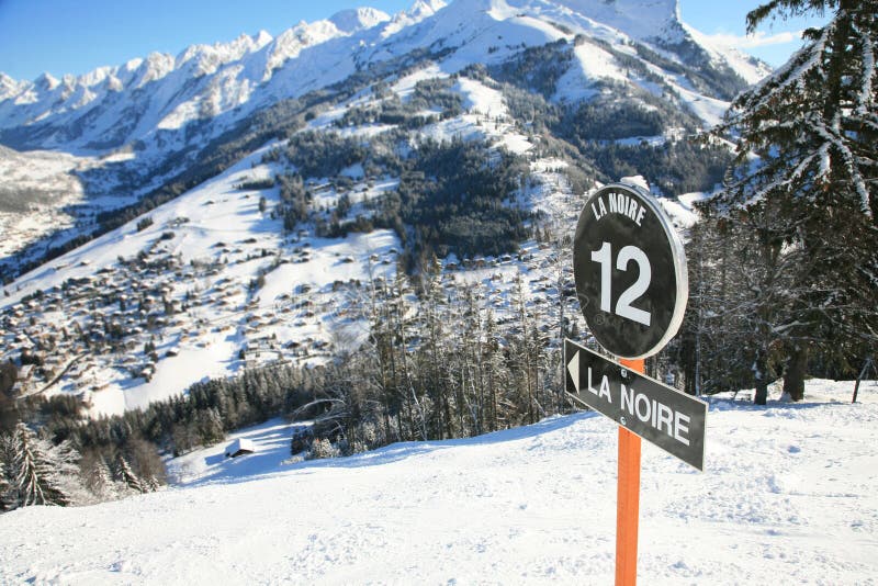 Black slope stock photo. Image of clusaz, slope, holiday - 23030470