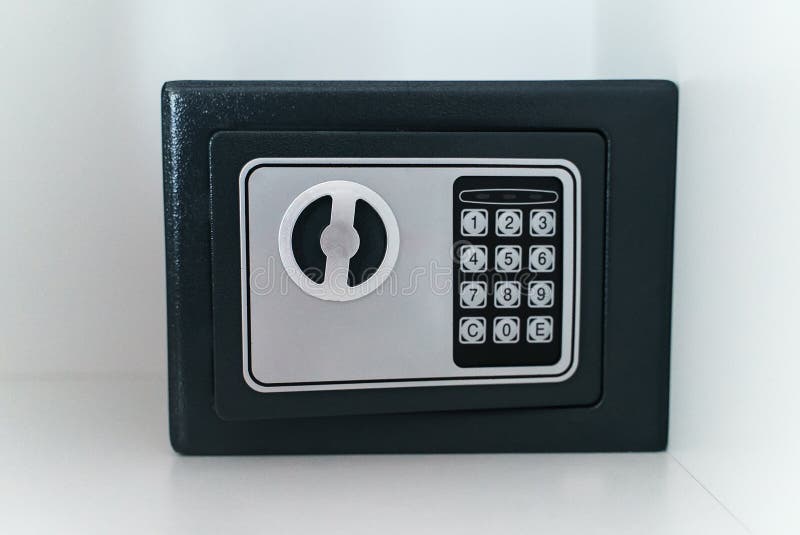 Small safe stock photo. Image of numerical, combination - 254143598