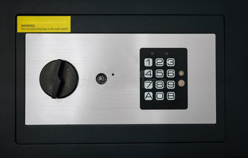 Safe with keypad stock image. Image of protection, object - 285800645