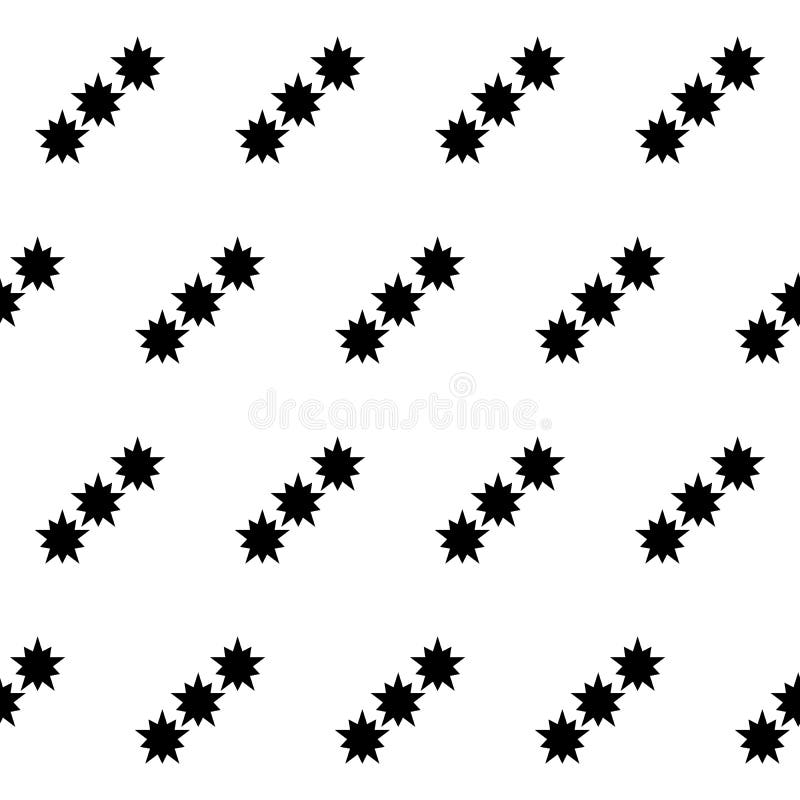 Black Small Stars Seamless Pattern Stock Illustration - Illustration of ...