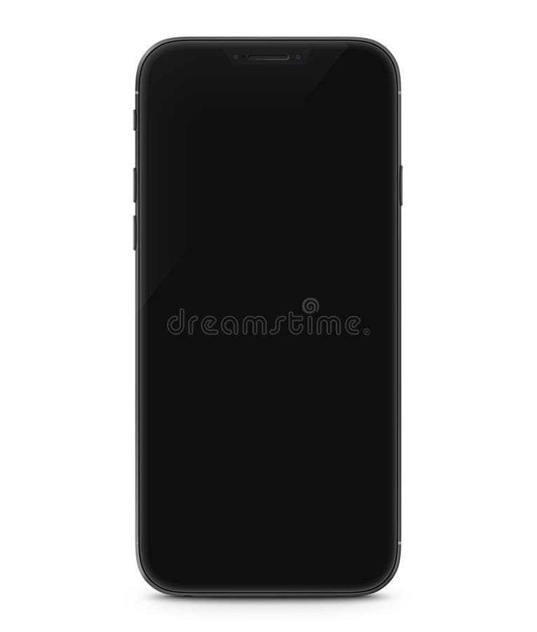 Smartphone. Front and Back View. Vector Illustration Stock Vector ...