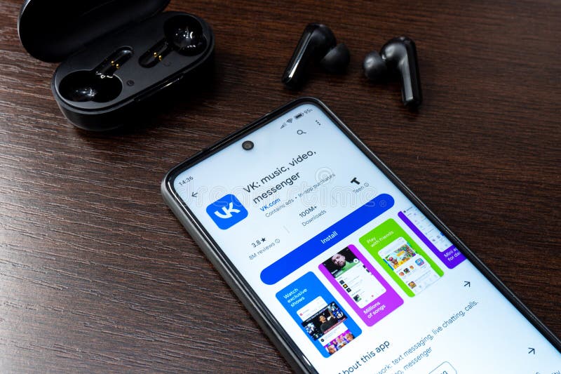 Black Smartphone with VPN Enabled, Close-up. Modern Cell Phone with VPN ...