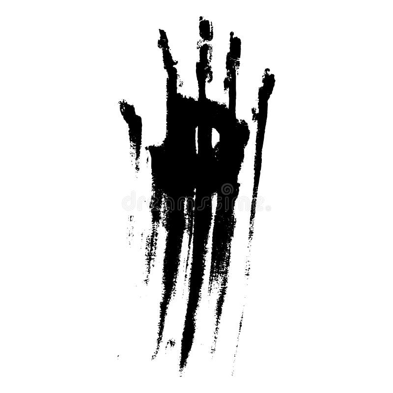 Smeared Handprint Stock Illustrations – 14 Smeared Handprint Stock ...