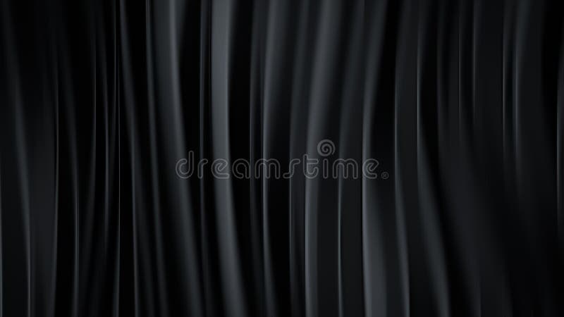 Black Smooth Vertical Lines 3D Render Stock Illustration - Illustration ...