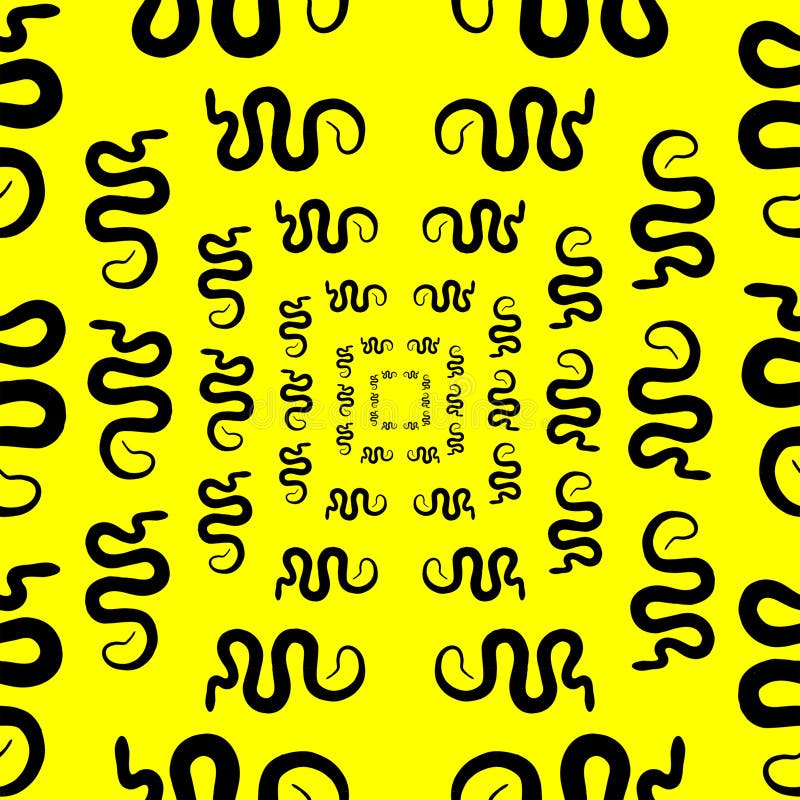 Black Snake Infinity Pattern Background Stock Vector - Illustration of ...