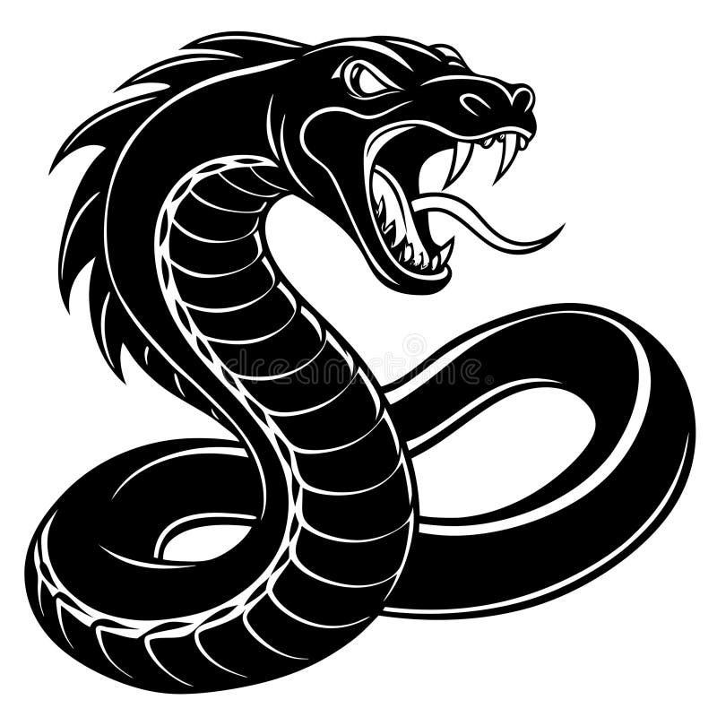 Black Snake Vector Illustration Stock Illustrations – 17,679 Black ...
