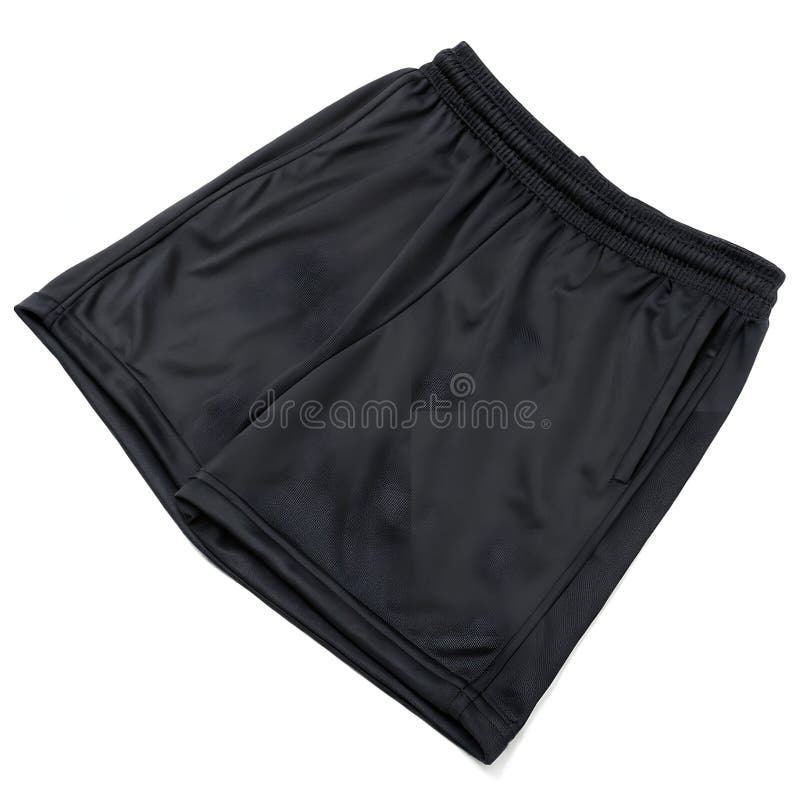 Black Soccer Shorts Isolated on White Background Stock Illustration ...