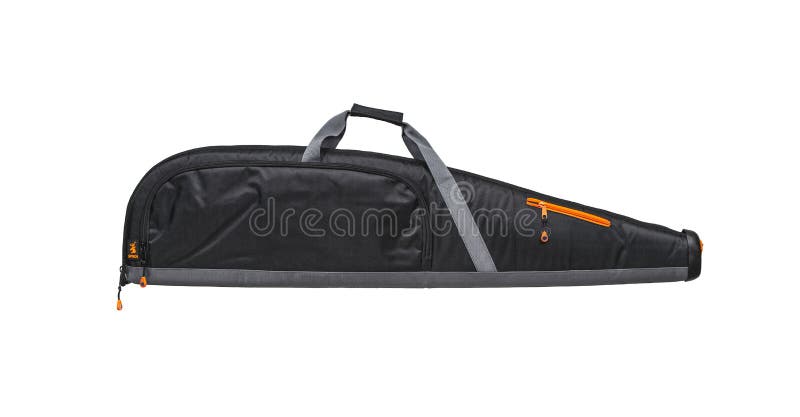 Black Soft Case for Guns Isolated for White Stock Photo - Image of ...