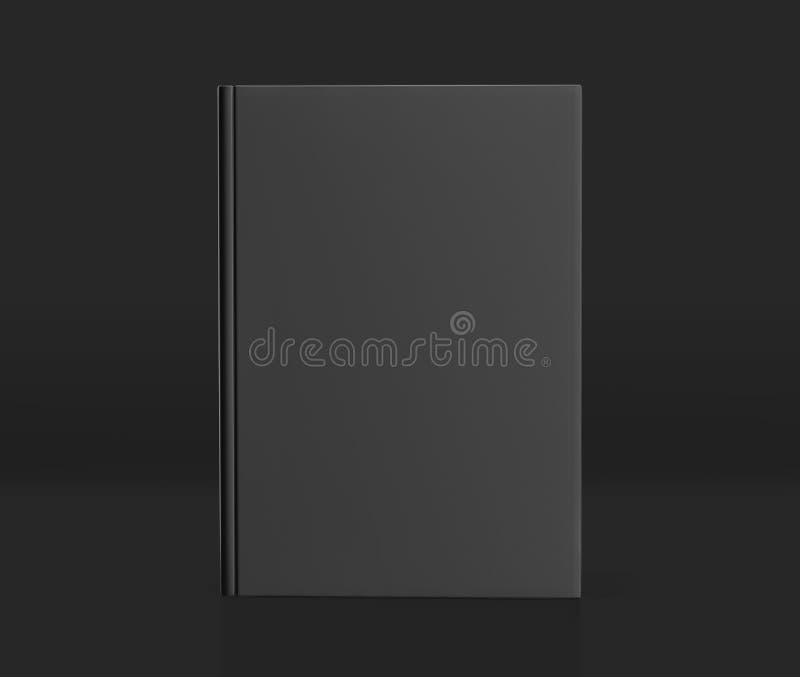 Black SoftCover Book Mockup, Dark Notebook, 3d Rendering Isolated on ...