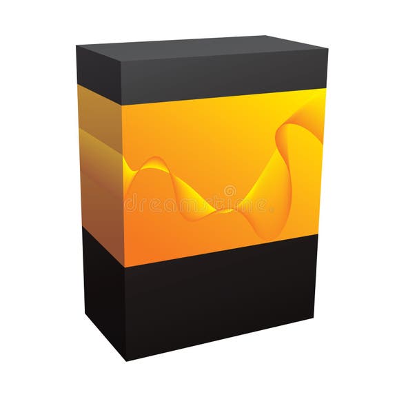 Black software box stock illustration. Illustration of branding - 6700496
