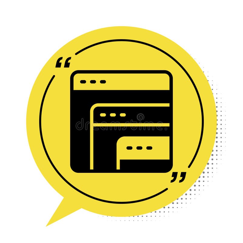 Black 3d Developer Background with Web Symbols. Stock Vector ...