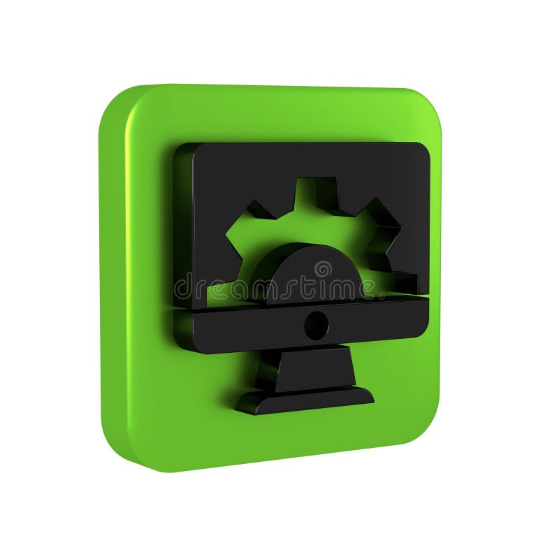 Black Software, Web Development, Programming Concept Icon Isolated on Transparent Background ...