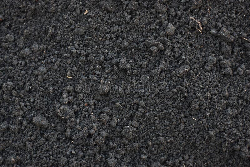 Close Up of Black Soil Background Pattern Concepts Stock Image - Image ...