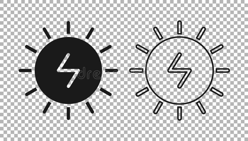 Black Solar Energy Panel Icon Isolated on Transparent Background. Sun ...