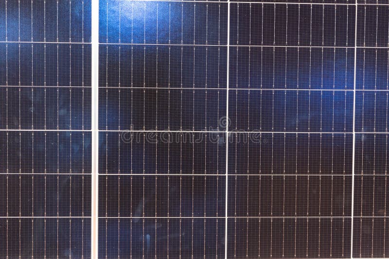 Black Solar Panel System at the Expo of Modern Technologies Stock Image ...