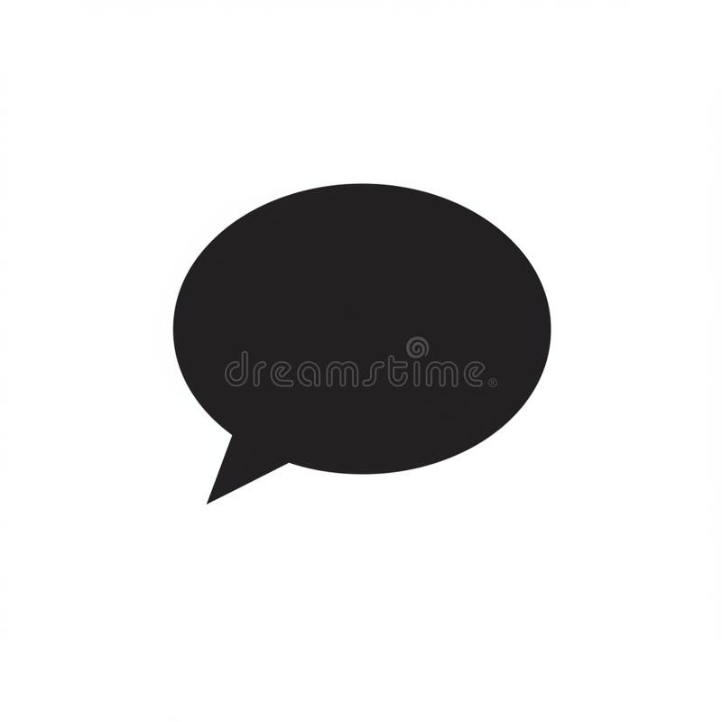 Solid Black Speech Bubble Silhouette Stock Illustrations – 359 Solid ...
