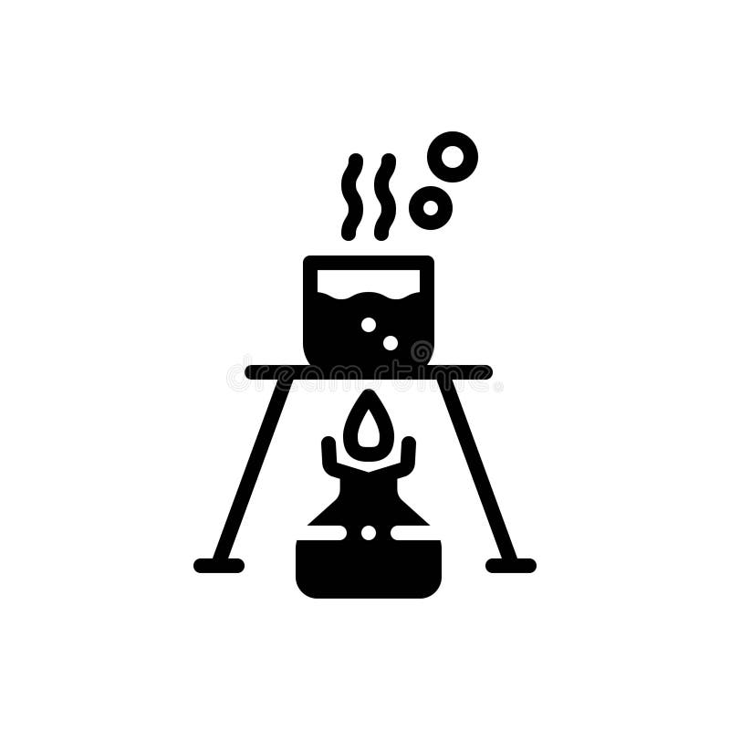 Black Solid Icon for Burner, Lamp Burner and Heater Stock Vector - Illustration of heater, stove ...