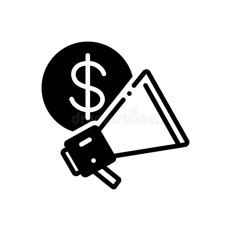 Black Solid Icon for Business Advertising, Blurb and Advertisement ...