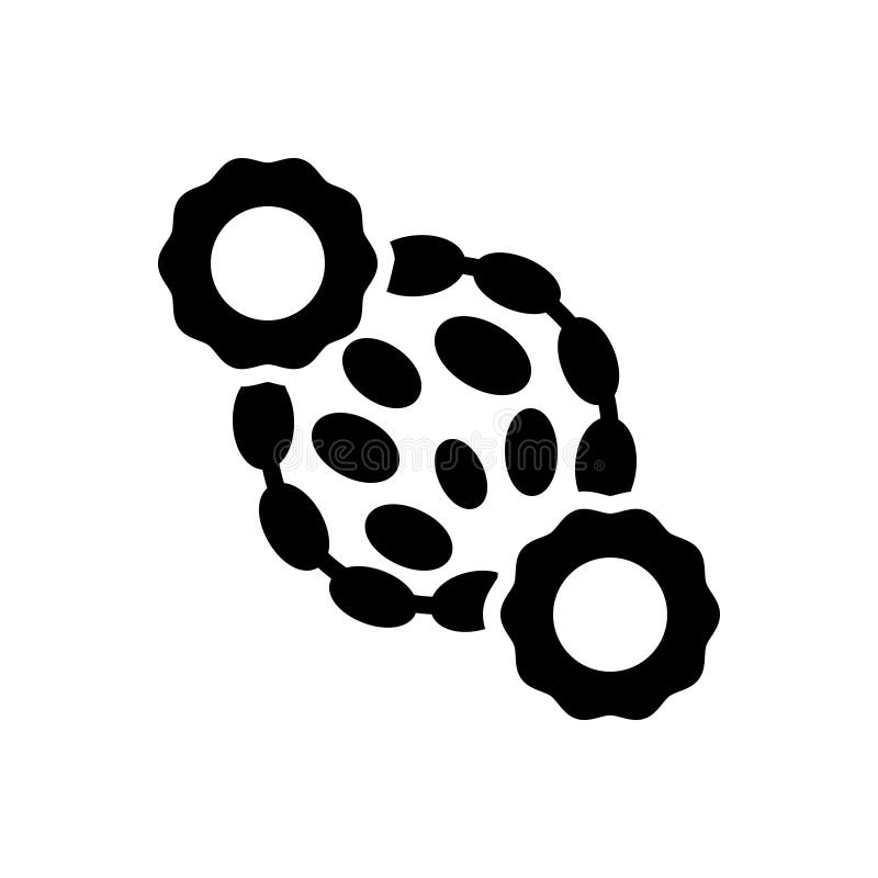 Black Solid Icon for Cancer, Viruses and Disease Stock Vector ...