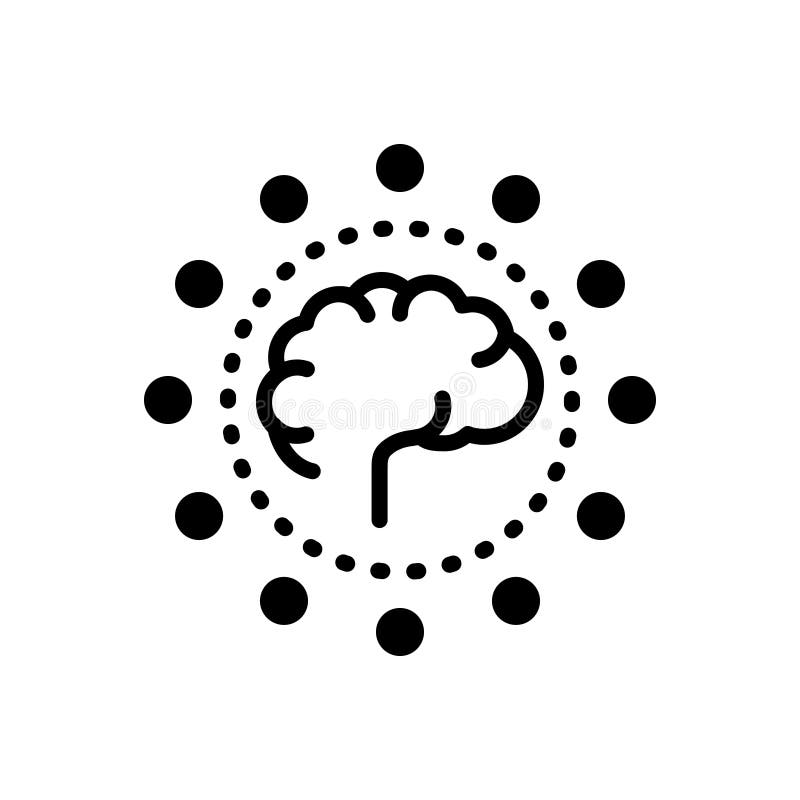 Black Solid Icon for Capability, Skillfulness and Intelligence Stock ...