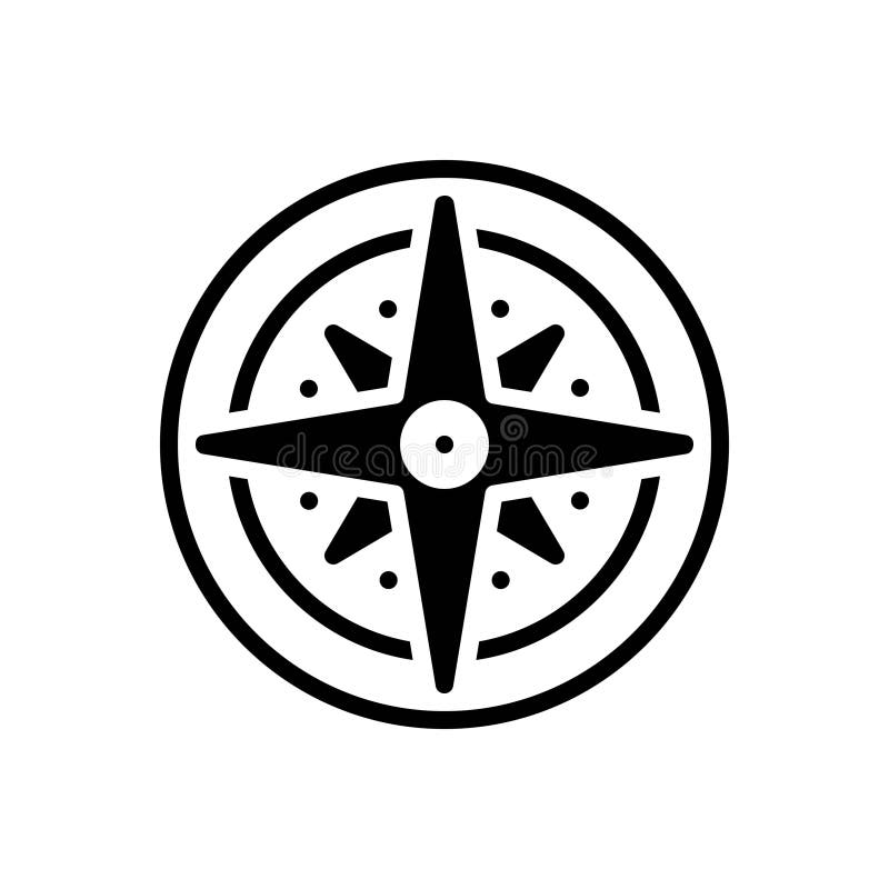 Compass and Direction Logo, Sign, Sticker Label, Compass Icon Stock ...