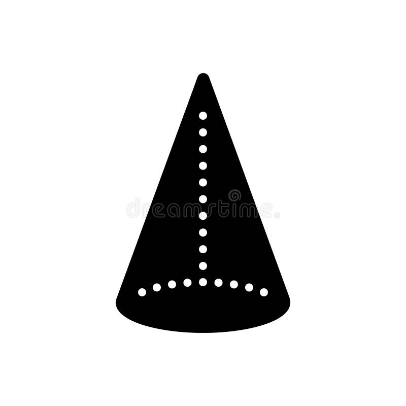 Black Solid Icon for Cone, Traffic Cone and Safety Stock Illustration - Illustration of cones ...