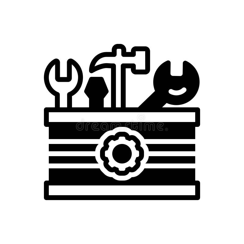 Black Solid Icon for Diy, Tool and Hammer Stock Vector - Illustration ...