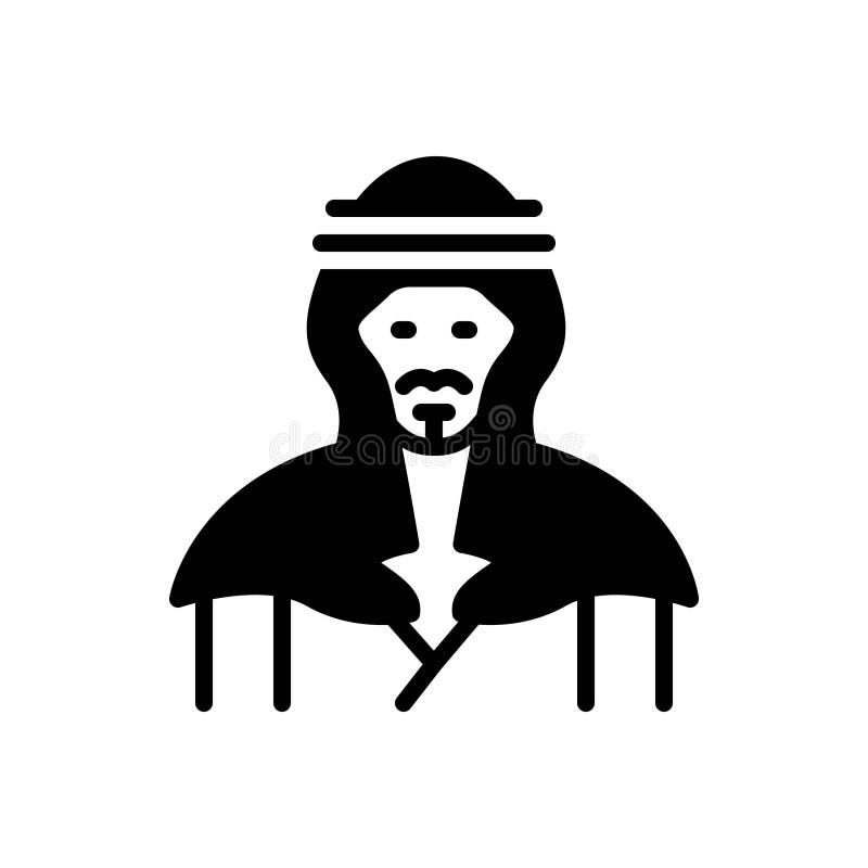 Black Solid Icon for Eastern, Arabic and Traditional Stock Illustration ...