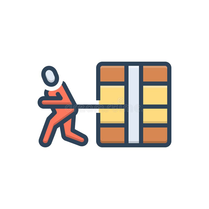 Black Solid Icon for Efforts, Endeavour and Energy Stock Vector ...