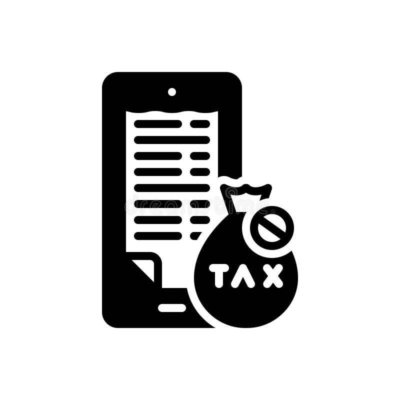 Black Solid Icon for Exempt, Free and Levy Stock Vector - Illustration ...