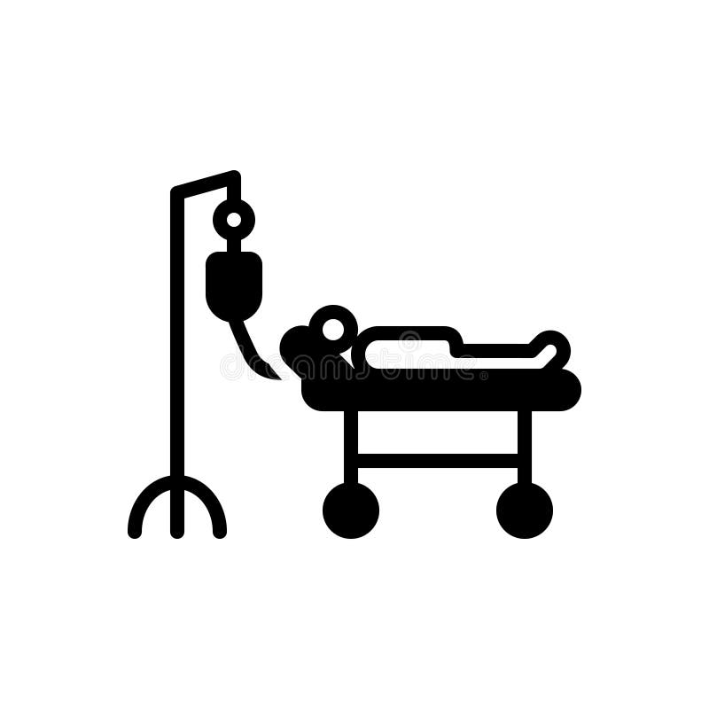 Black Solid Icon for Illness, Ailment and Sick Stock Vector ...