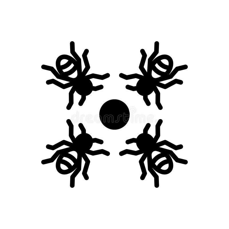 Black Solid Icon for Inroad, Invasion and Aggression Stock Vector ...