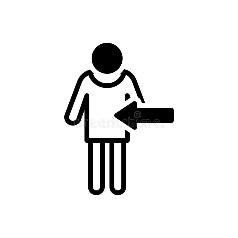 Black Solid Icon for Internal, Inside and Inner Stock Vector ...