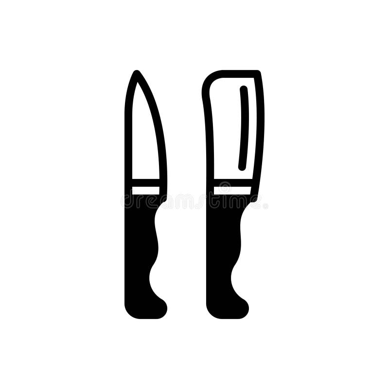 Black Solid Icon for Knives, Lancet and Tool Stock Vector - Illustration of solid, knives: 273546259