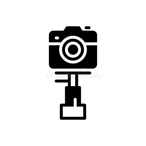 Black Solid Icon for Mono, Camera and Studio Stock Vector ...