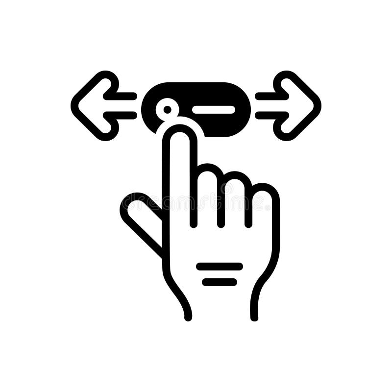 Black Solid Icon for Move, Gait and Ploy Stock Vector - Illustration of ...