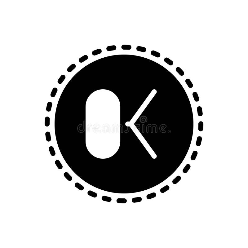 Black Solid Icon for Ok, Poster and Sticker Stock Vector - Illustration ...