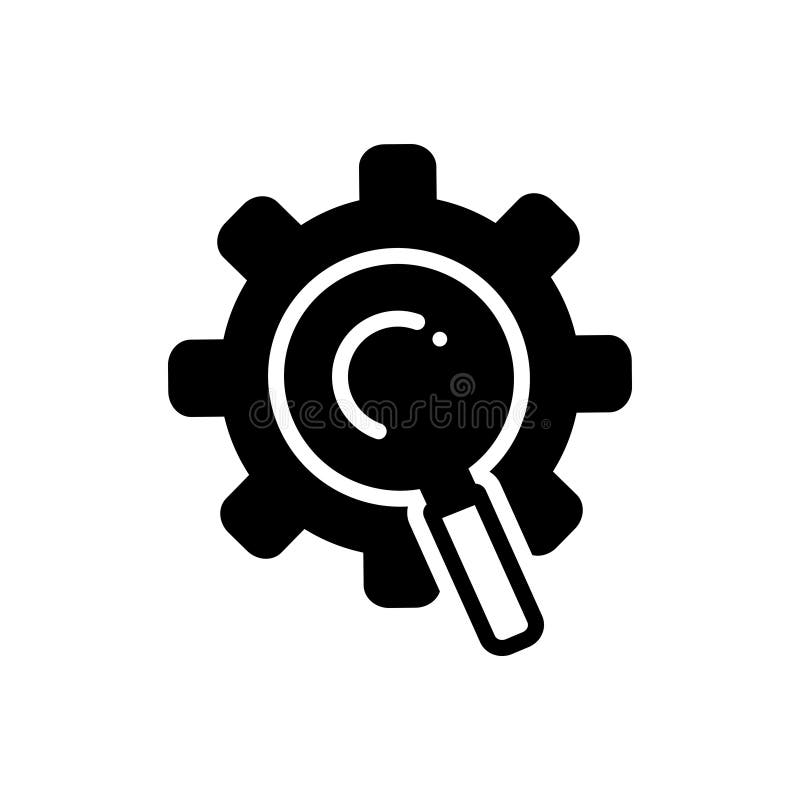 Black Solid Icon for Practical, Virtual and Real Stock Vector ...