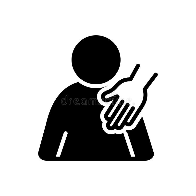 Black Solid Icon for Sexual Harassment, Abuse and Hostile Stock Vector ...