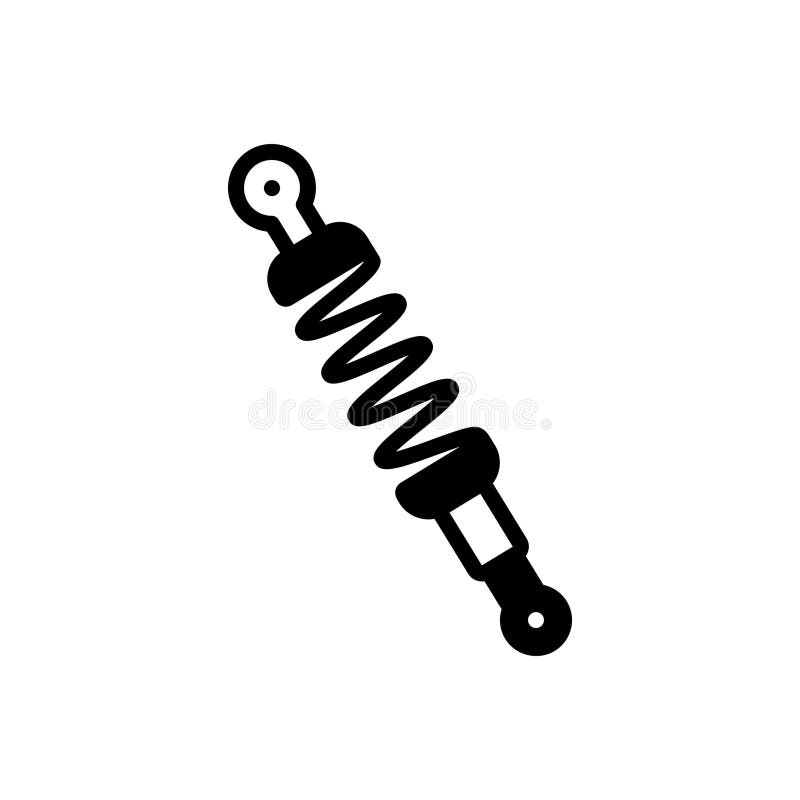 Black Solid Icon for Spring Shock, Spare Parts and Vehicle Stock ...