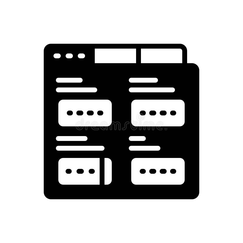 Icon Tabs. Suitable for Web Interface Symbol. Two Tone Style. Simple ...