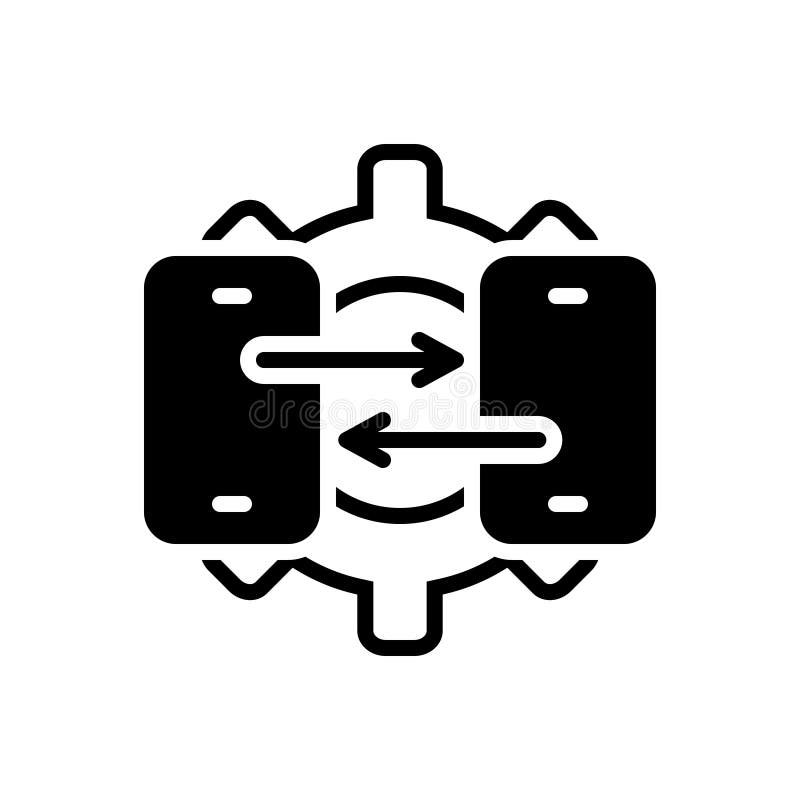 Black Solid Icon for Technical Support, Consulting and Construction ...