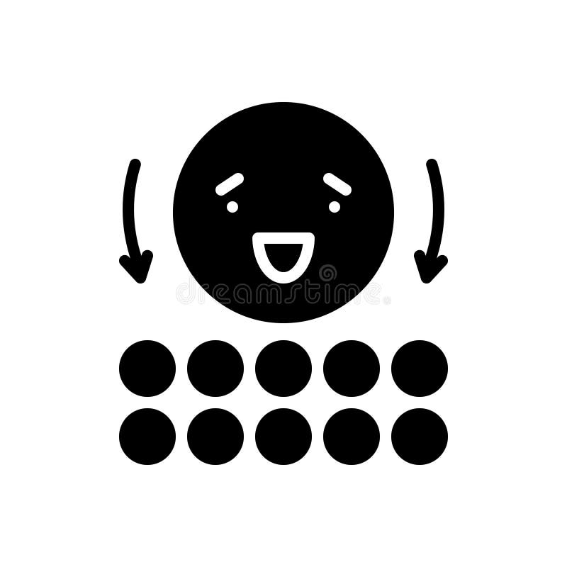 Black Solid Icon for Very, Much and Too Stock Illustration ...