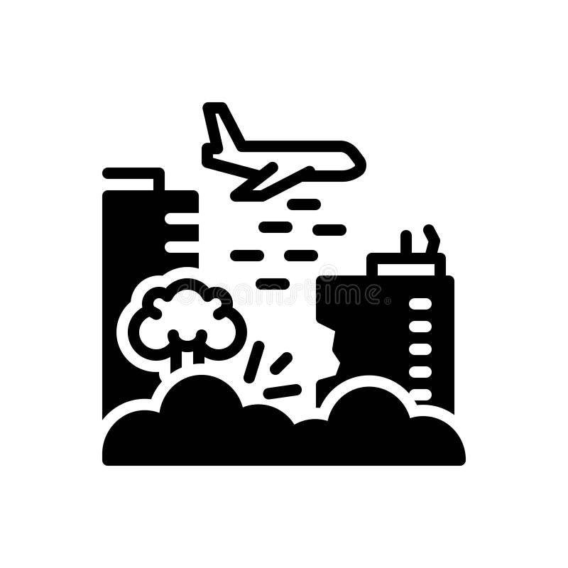 Black Solid Icon for Wars, Invasion and Combat Stock Vector ...