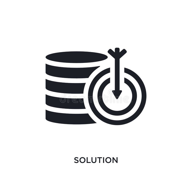 Black Solution Isolated Vector Icon. Simple Element Illustration from ...